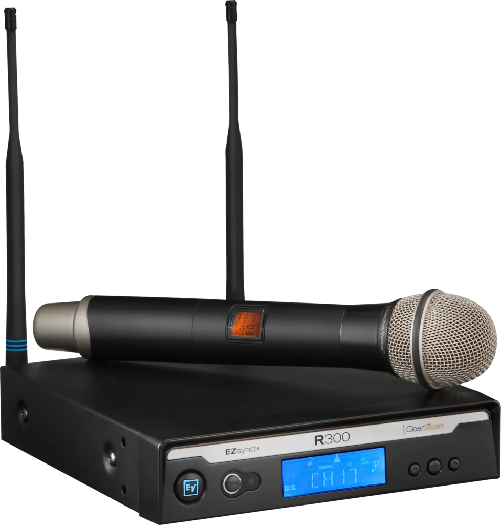 Electro-voice R300-HD Handheld system with PL22 Dynamic Microphone ...